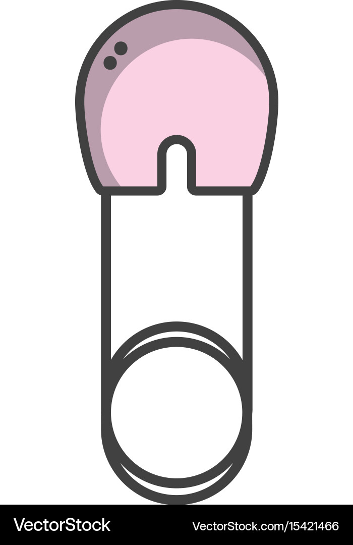 Diaper hook element to used in babies Royalty Free Vector