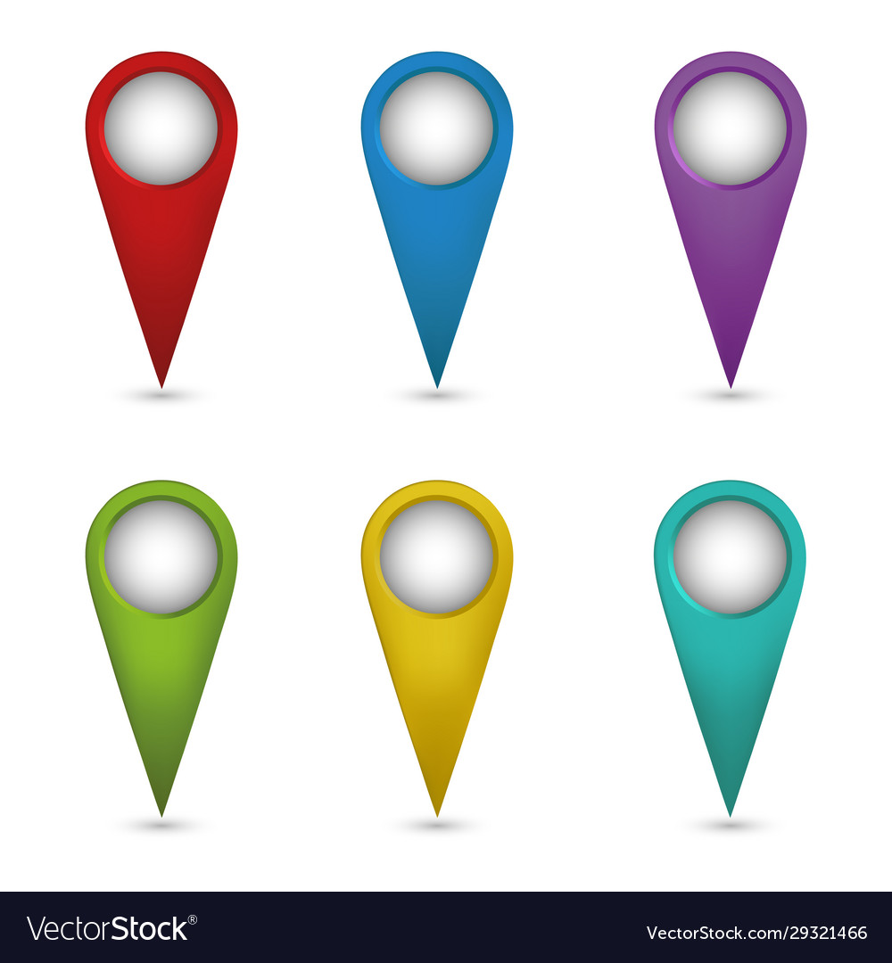 Map pointer Royalty Free Vector Image - VectorStock
