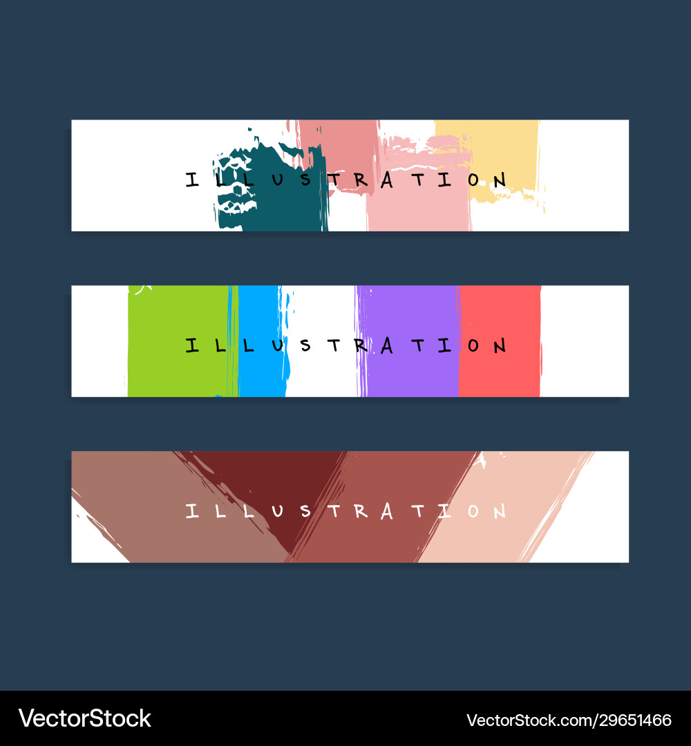 Paint brush banner colorful background Royalty Free Vector