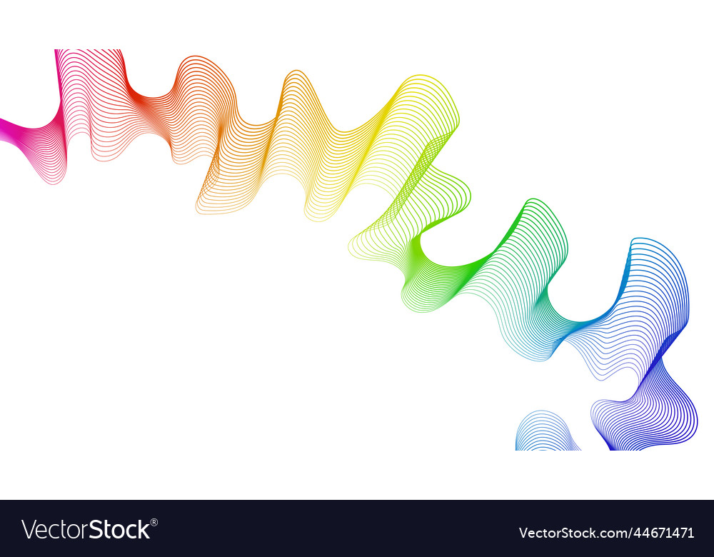 Abstract backdrop with wave gradient lines Vector Image