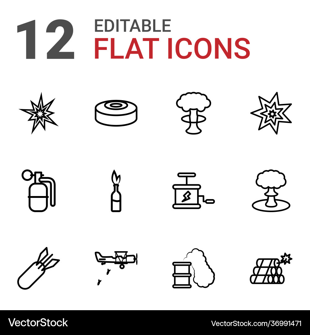 Bomb icons Royalty Free Vector Image - VectorStock