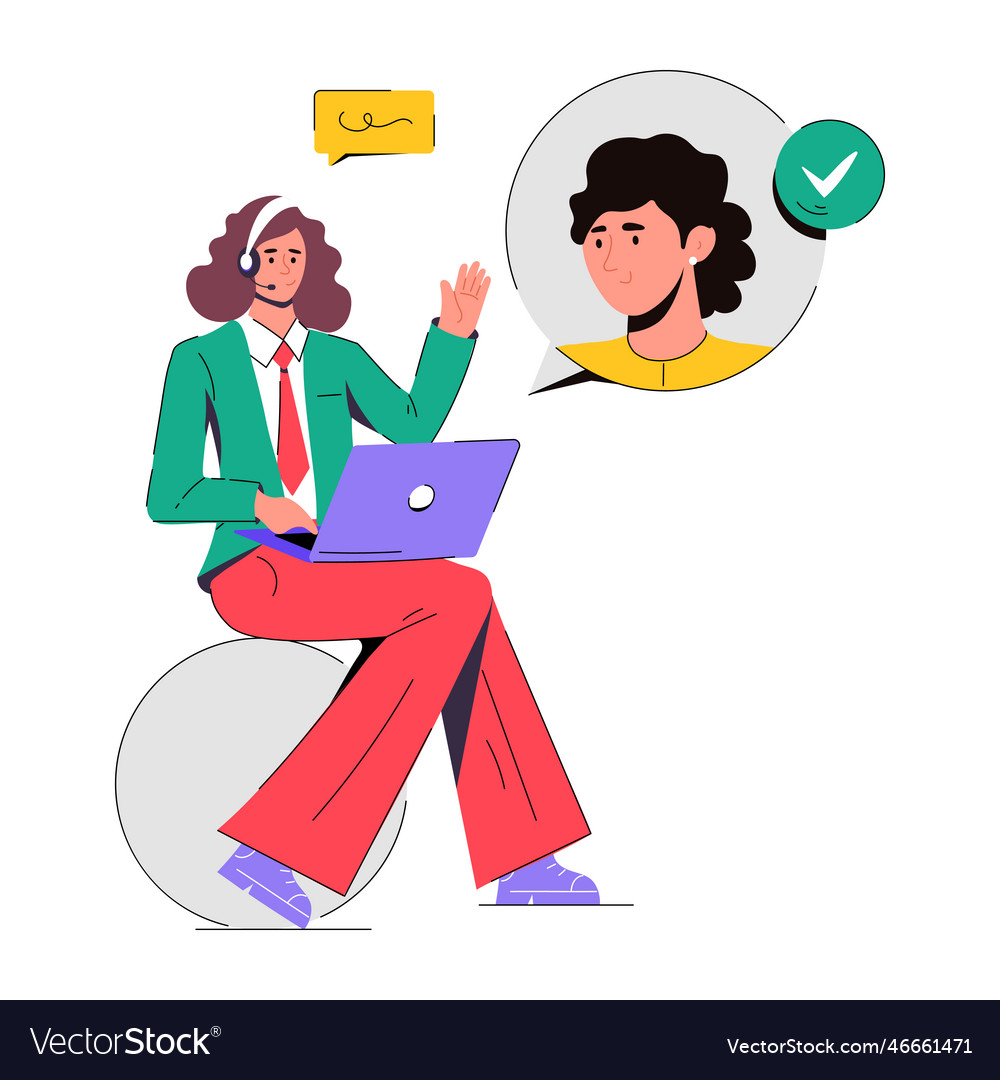 Customer support Royalty Free Vector Image - VectorStock