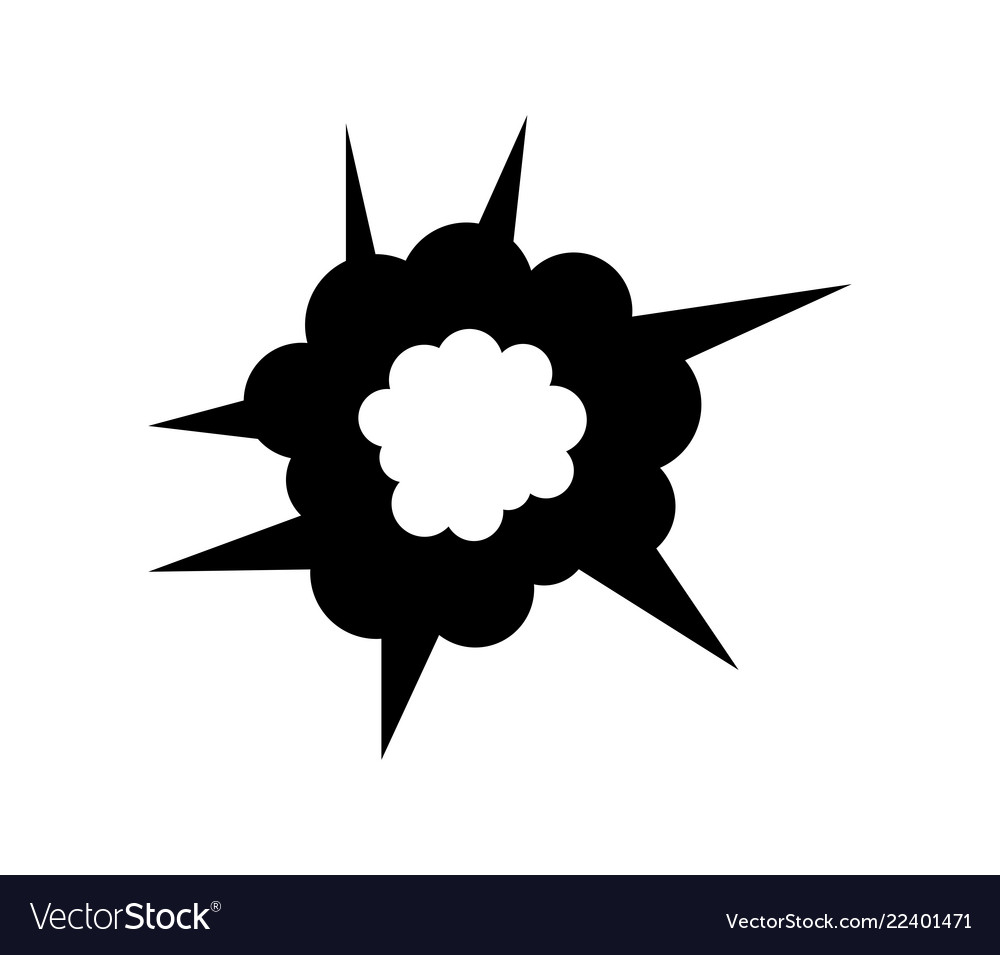 Explosion icon Royalty Free Vector Image - VectorStock