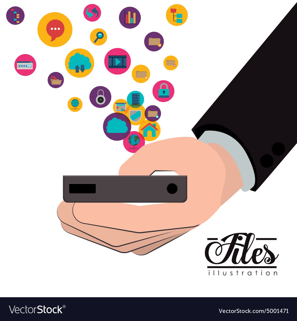 Files design Royalty Free Vector Image - VectorStock