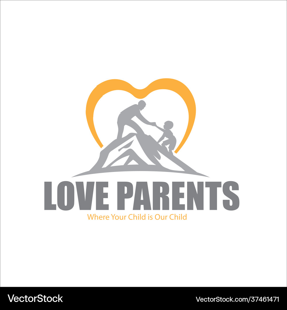 Love parents education and learning for children Vector Image