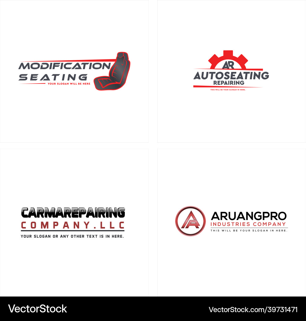 Modification repairing automotive logo design Vector Image