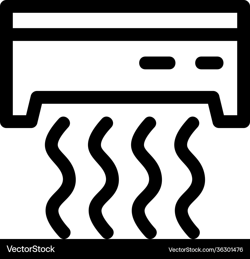 Ac icon or logo isolated sign symbol Royalty Free Vector