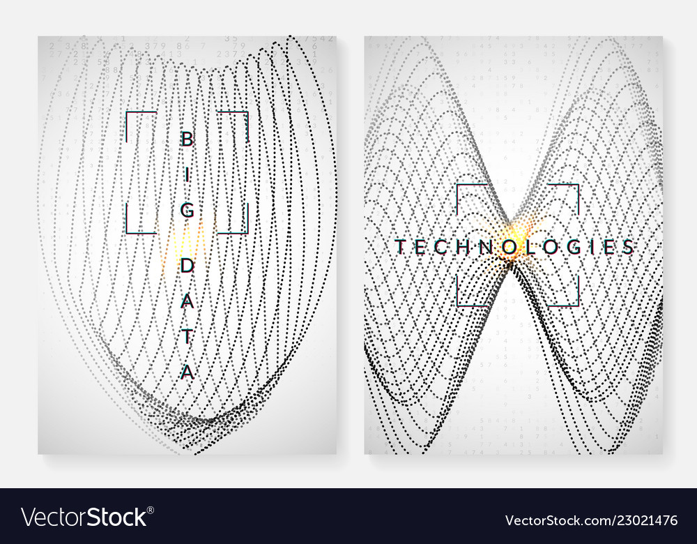 Big data background technology for visualization Vector Image