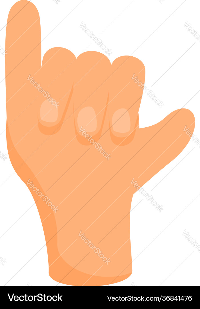 Call me hand gesture icon cartoon style Royalty Free Vector