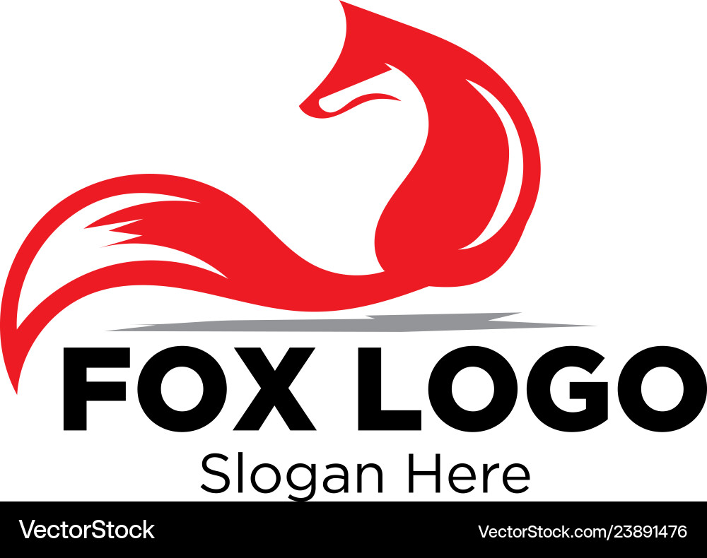 Fox logo designs Royalty Free Vector Image - VectorStock