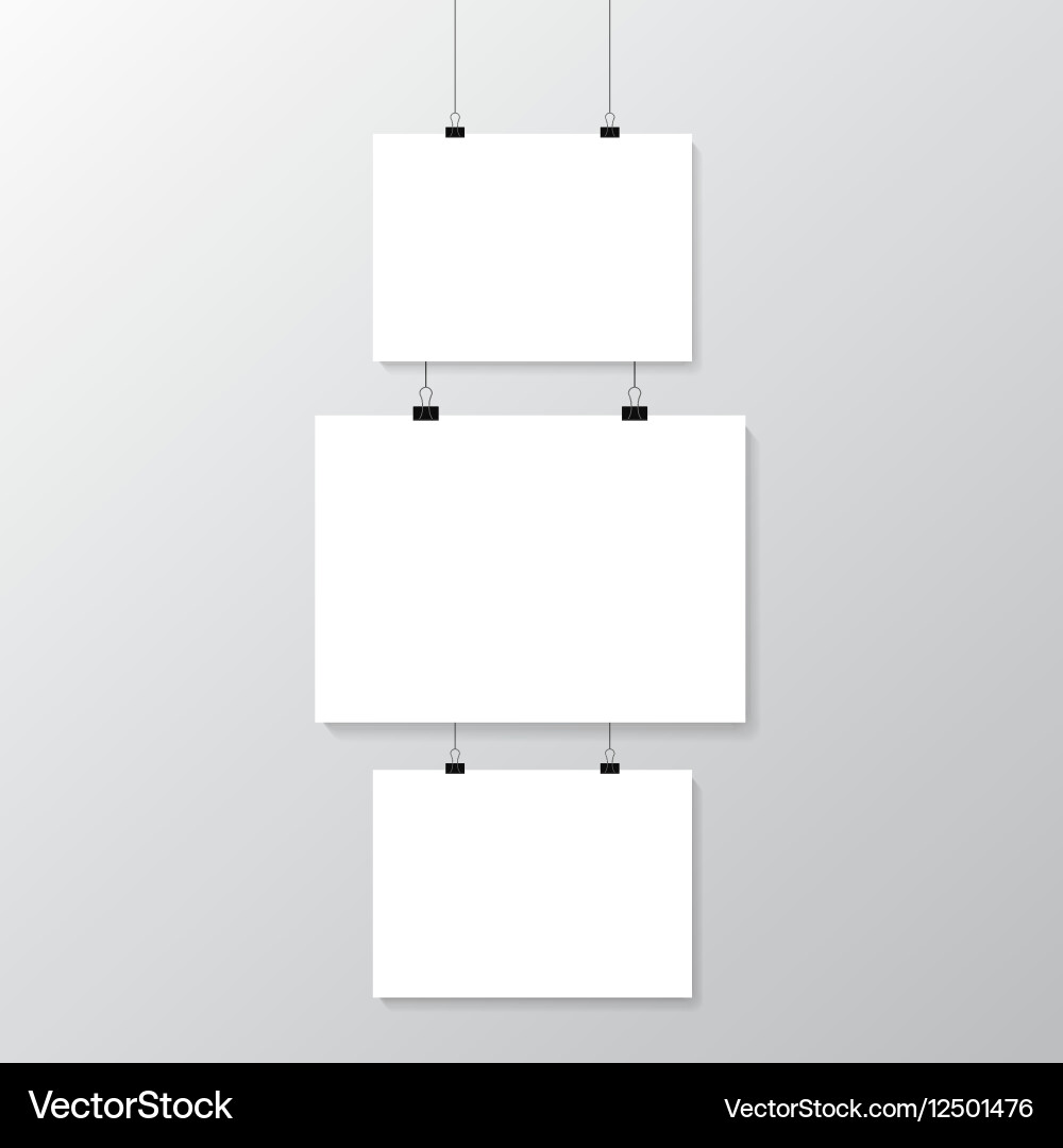 Grey wall with mock up Royalty Free Vector Image