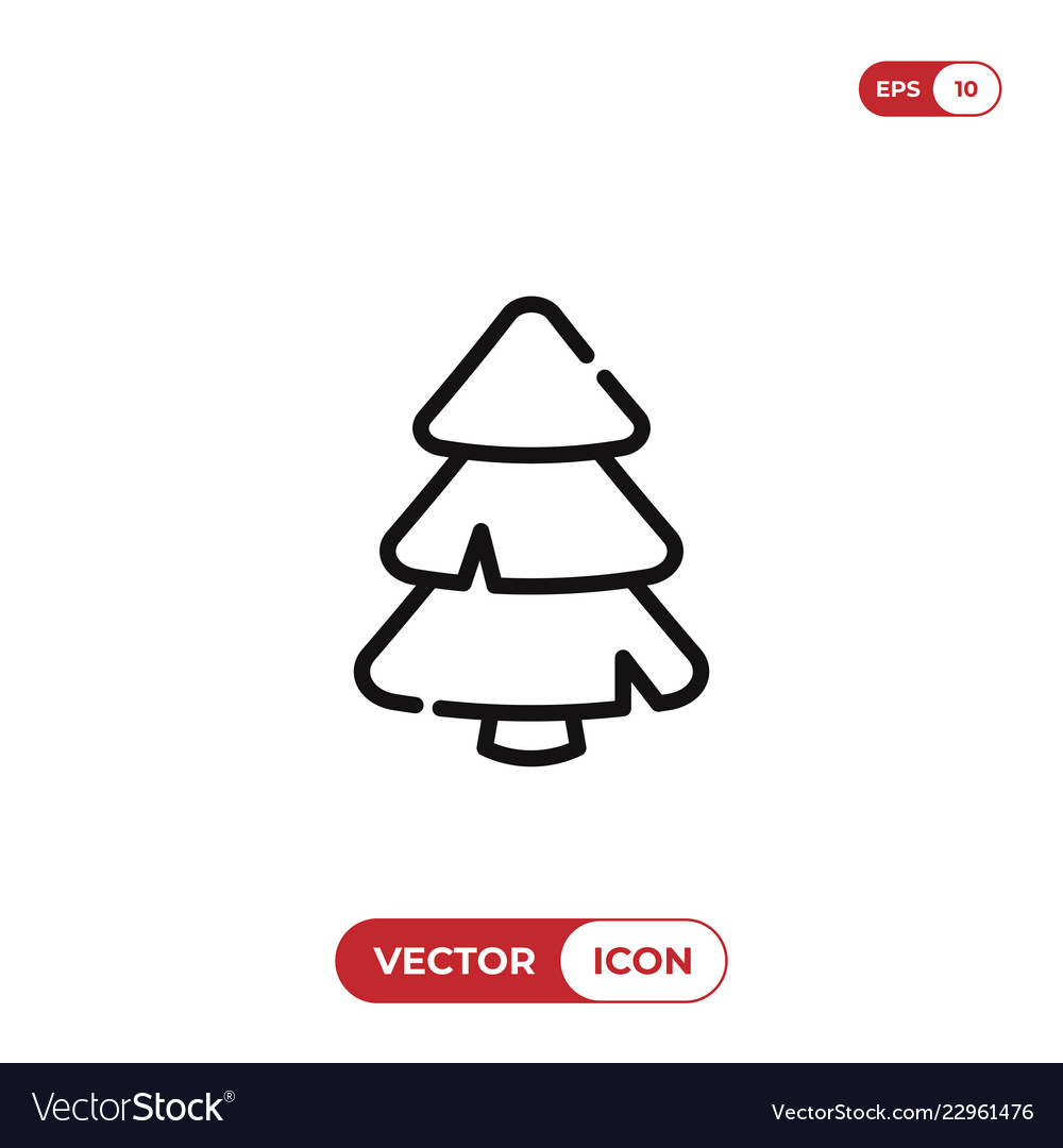 Pine tree icon Royalty Free Vector Image - VectorStock