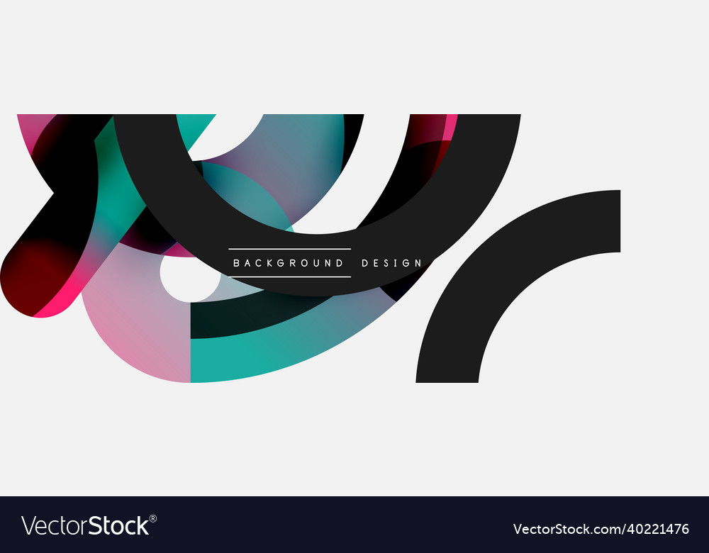 Round shapes circles and other geometric forms Vector Image