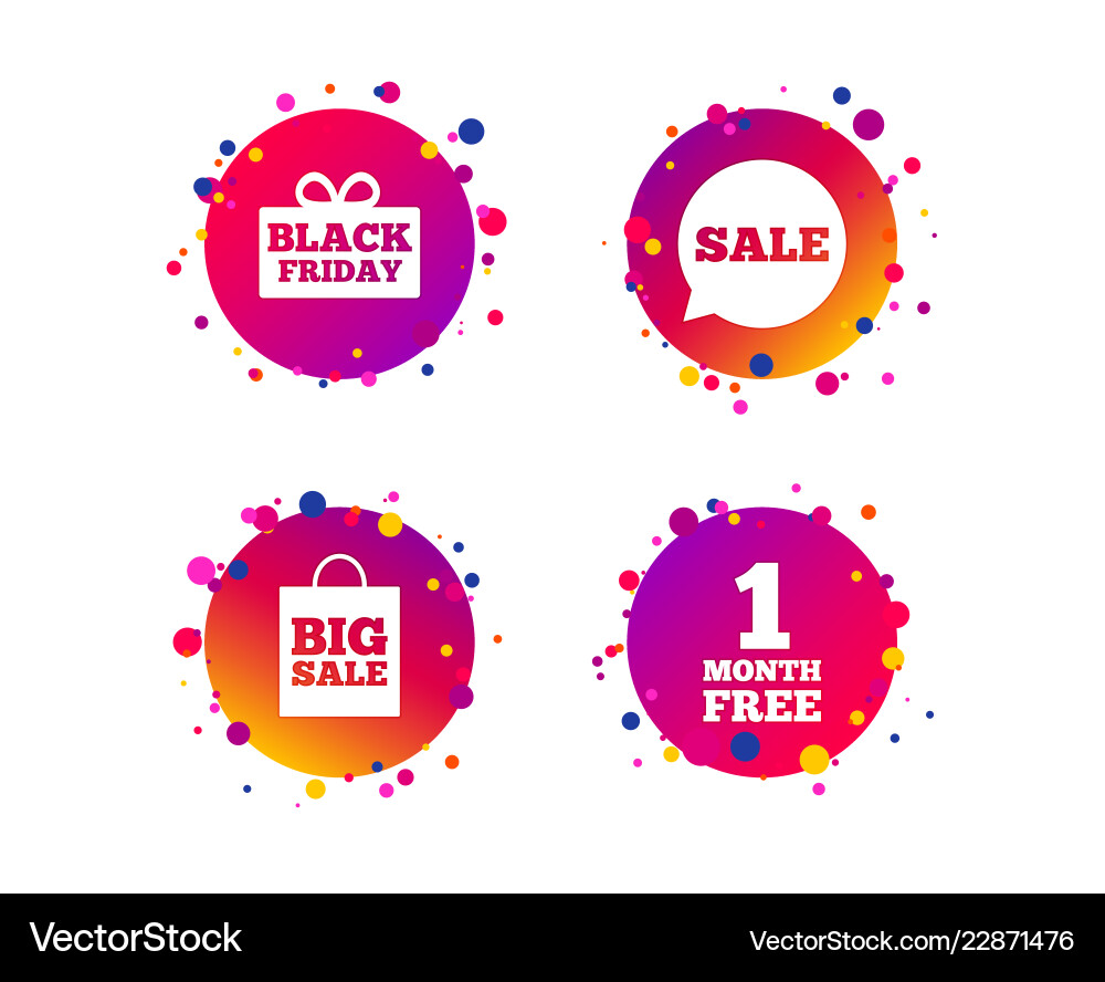 Sale speech bubble icon black friday symbol Vector Image