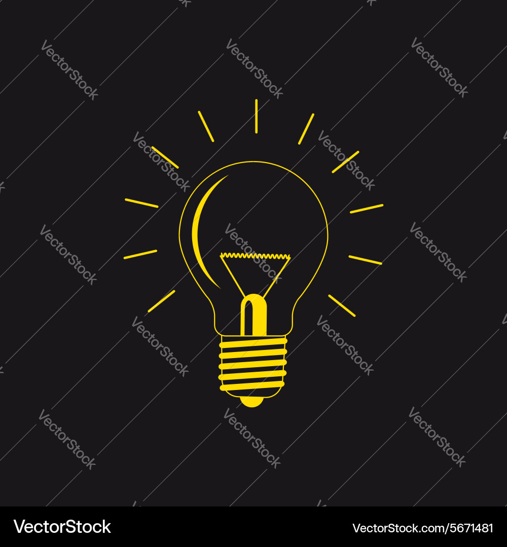 Light bulb Royalty Free Vector Image - VectorStock