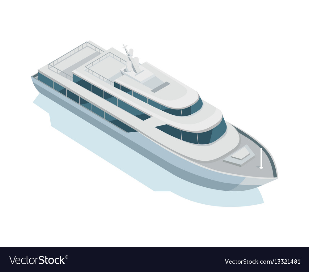Yacht icon in isometric projection Royalty Free Vector Image Yacht icon in isometric projection Royalty Free Vector Image