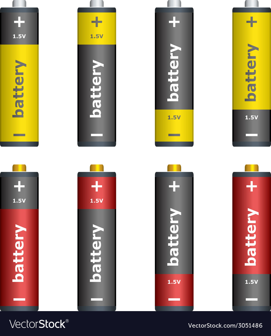 Batteries Royalty Free Vector Image - VectorStock
