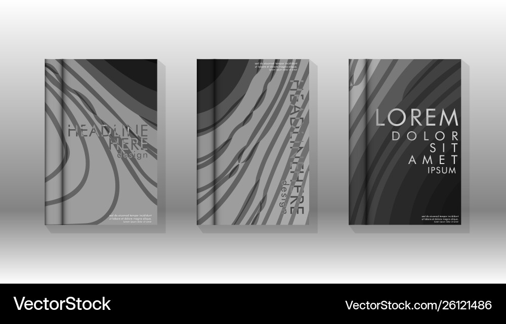 Cover book with a geometric design background Vector Image