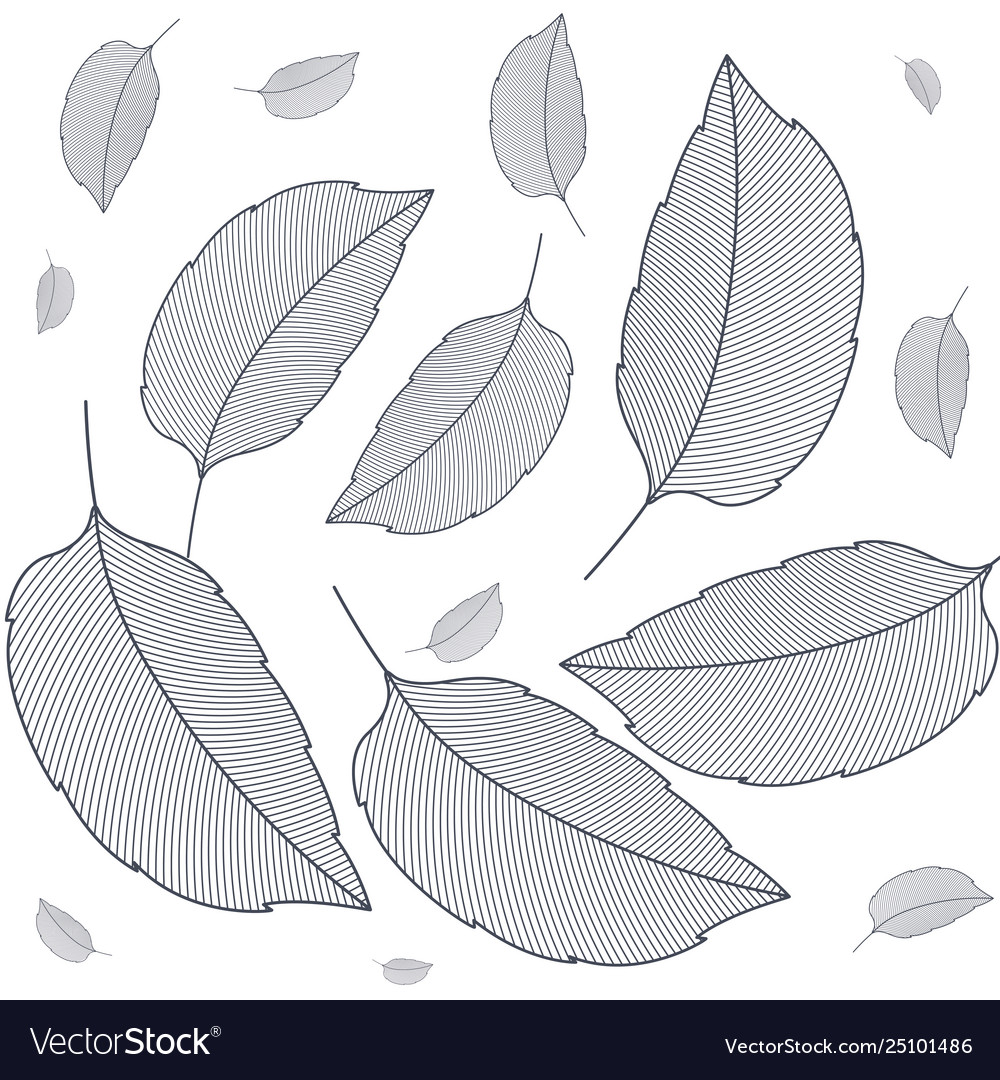 Leaf pattern isolated icon Royalty Free Vector Image