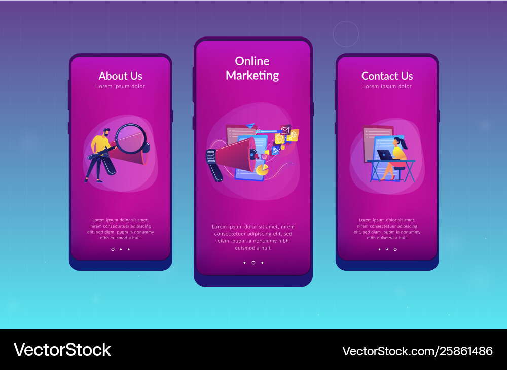 Search engines optimization app interface template