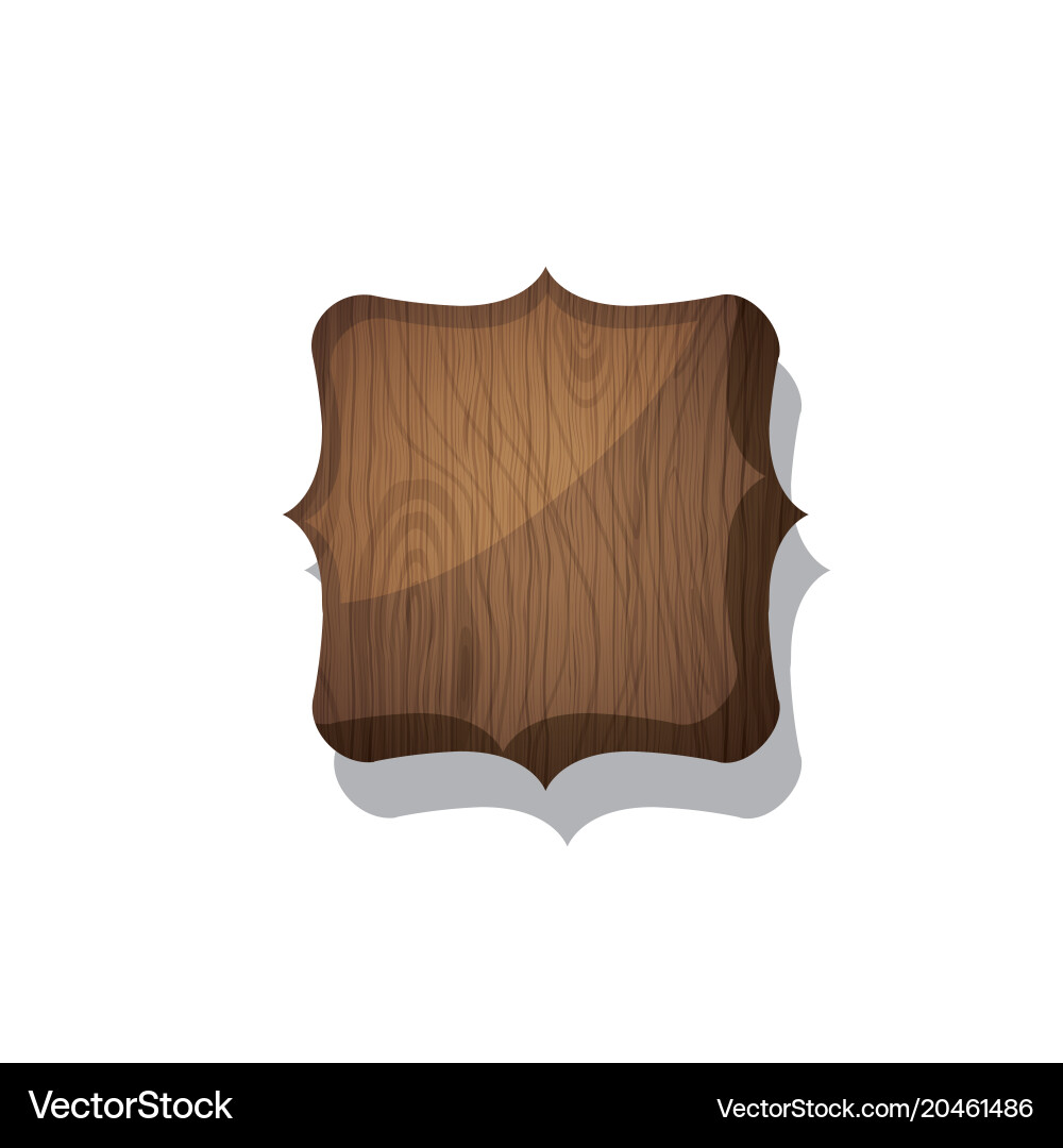 Wood and striped brown frame design Royalty Free Vector