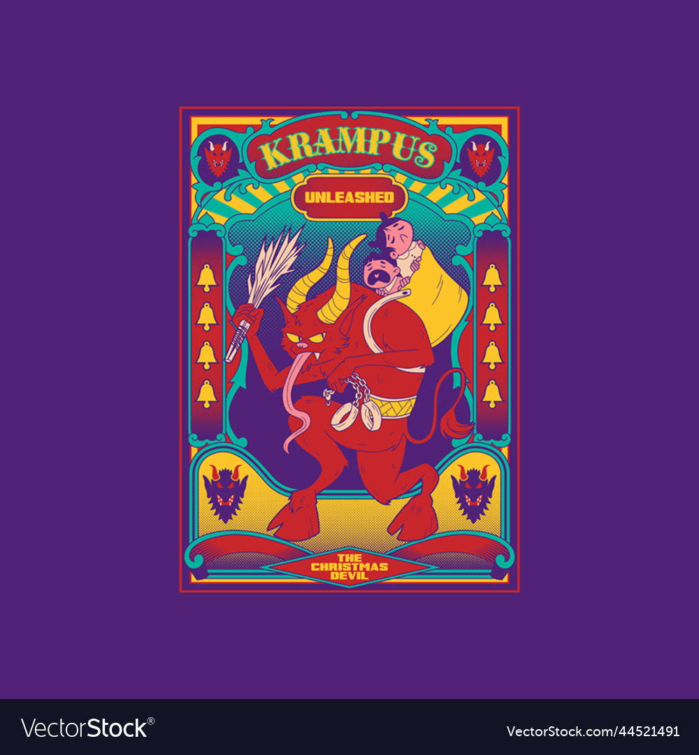 Christmas devil Royalty Free Vector Image - VectorStock