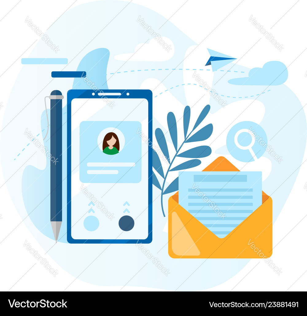 Concept of the call address book note Royalty Free Vector