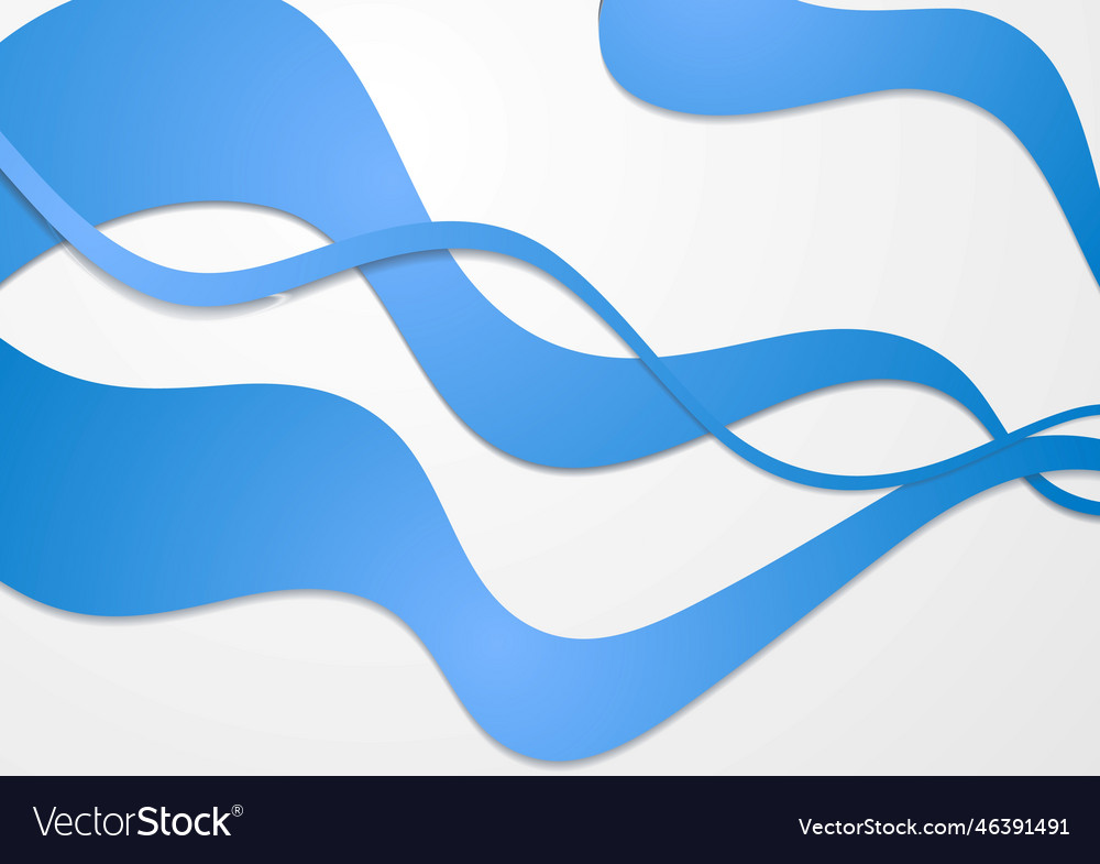 Light blue abstract waves design Royalty Free Vector Image