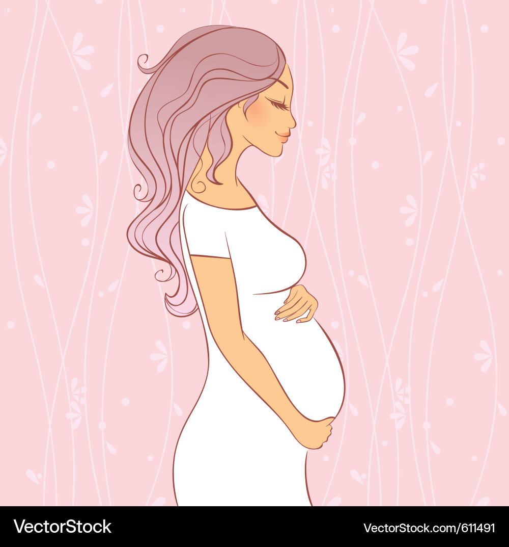 Pregnant woman Royalty Free Vector Image - VectorStock