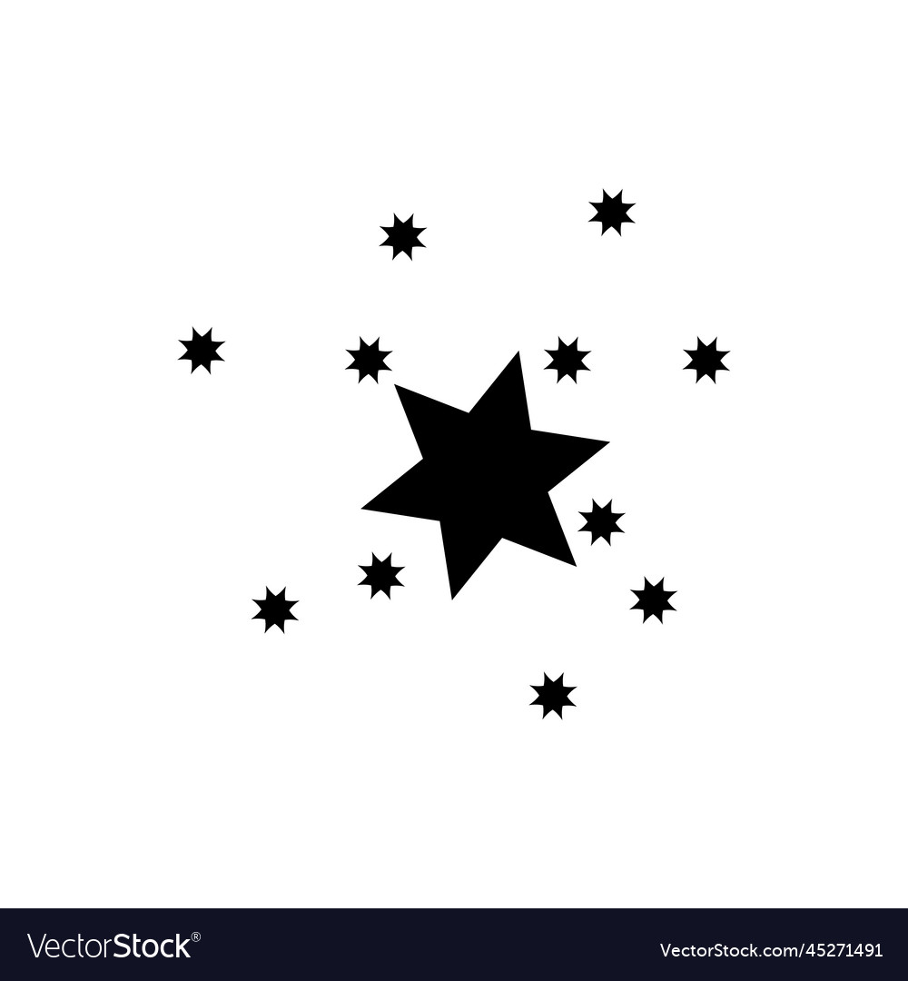 Star icon twinkling stars sparkles shining burst Vector Image