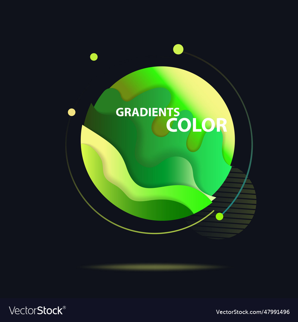Abstract colorful circle gradient in sphere of Vector Image