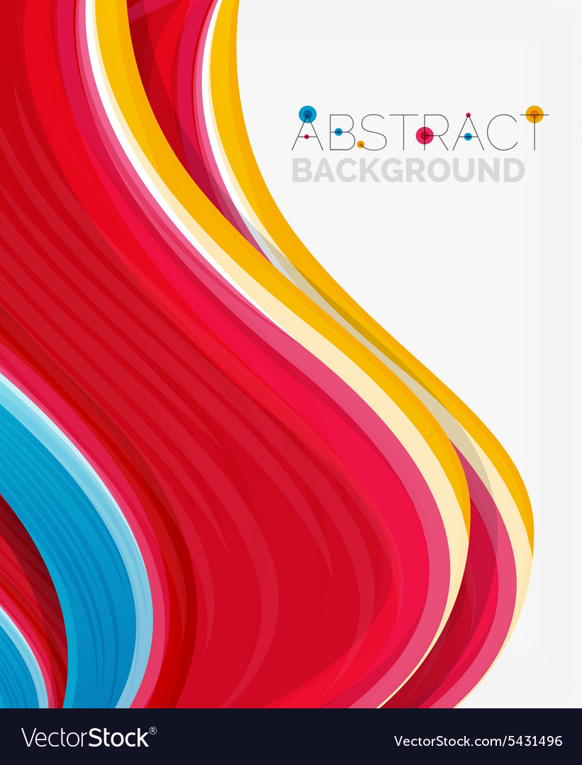 Abstract realistic solid wave background Vector Image