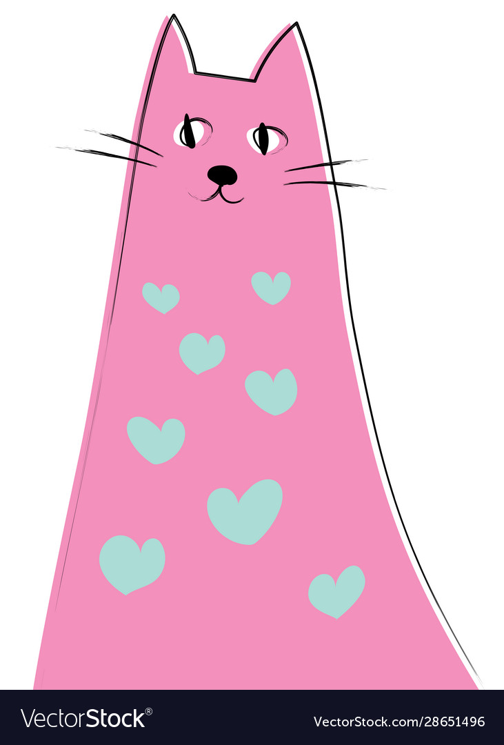 Funny cat Royalty Free Vector Image - VectorStock