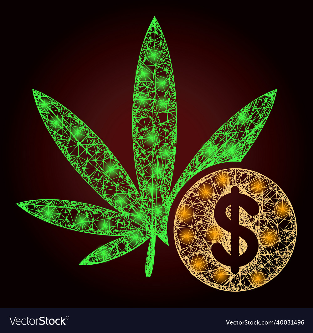 Glossy hatched mesh cannabis investing with light Vector Image Glossy hatched mesh cannabis investing with light Vector Image