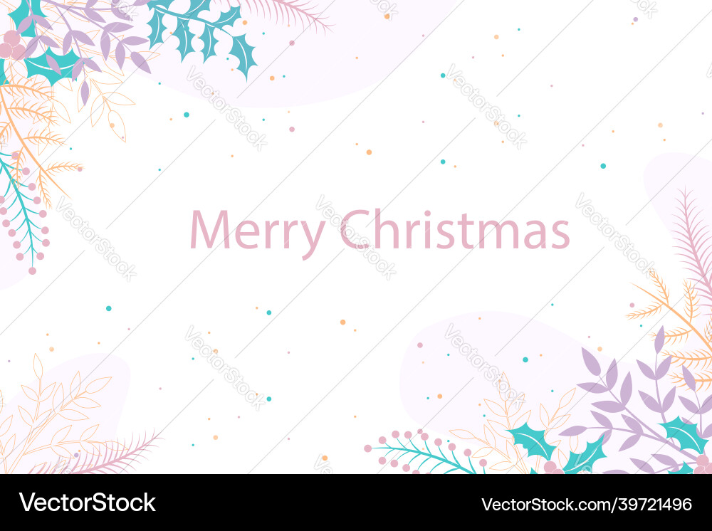 Hand drawn christmas background Royalty Free Vector Image