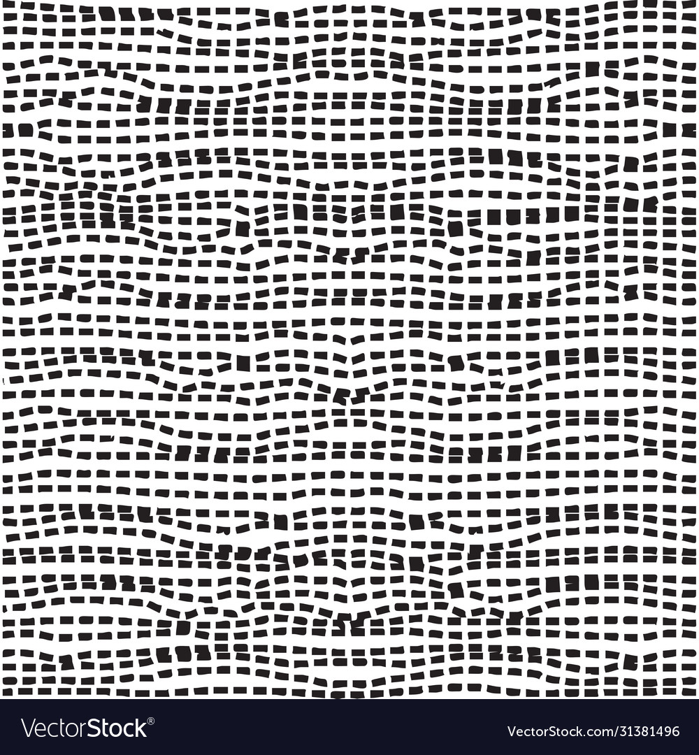 Horizontal waved dashed lines seamless pattern Vector Image