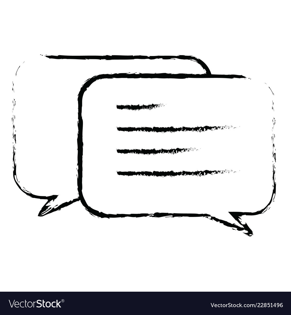 Message icon in creative design with elements Vector Image