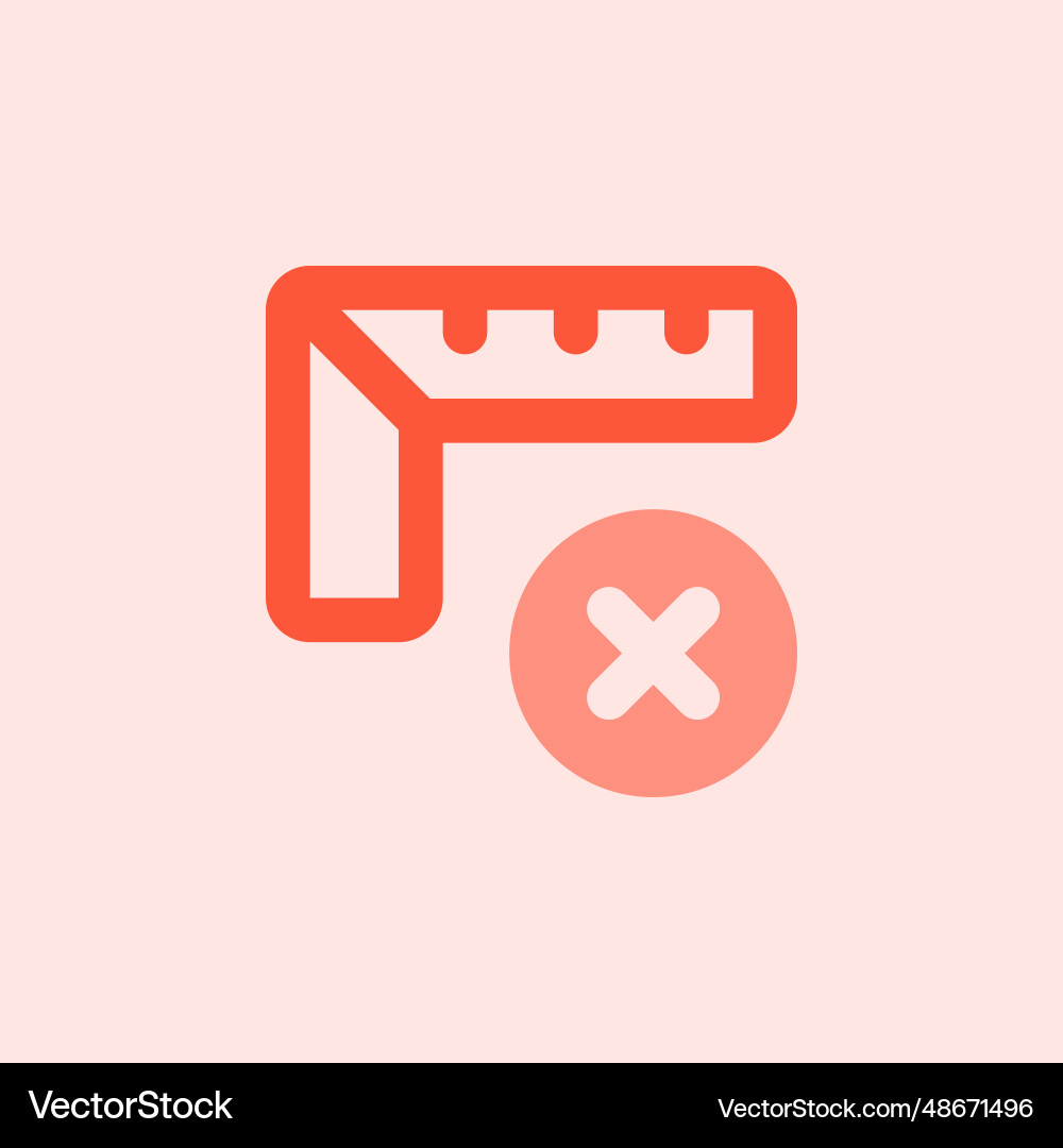 Removing the information of a corner ruler Vector Image