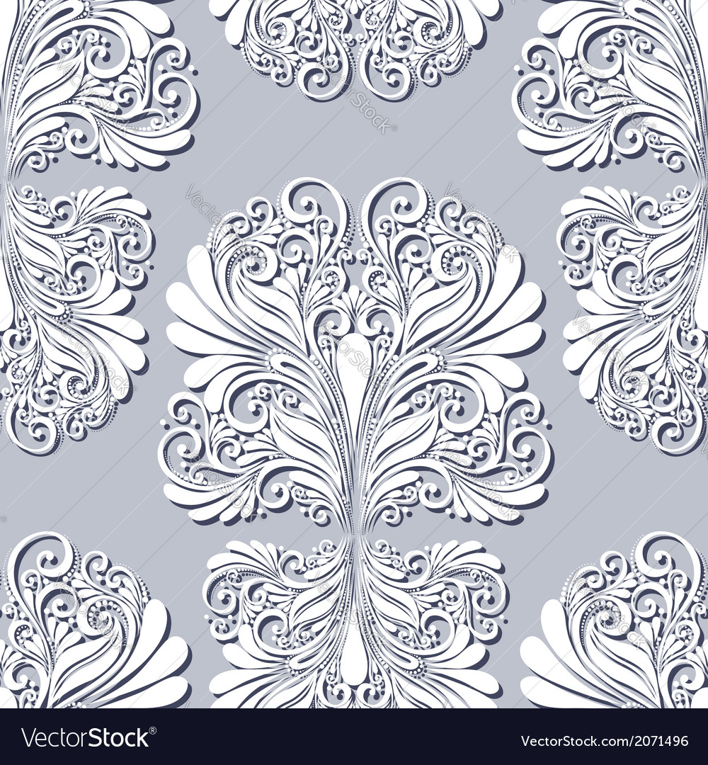 Seamless ornate pattern Royalty Free Vector Image
