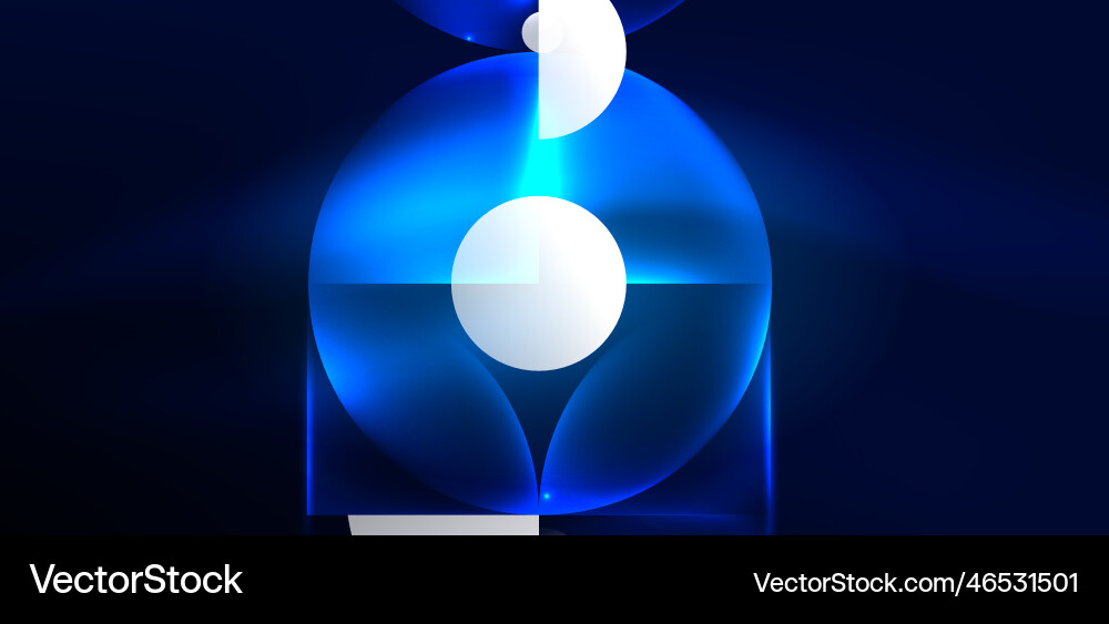 Abstract background blue shiny glowing neon color Vector Image
