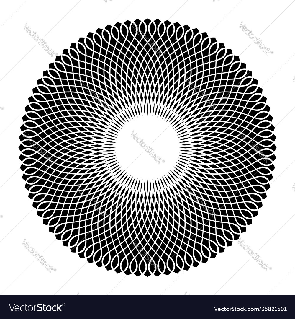 Decorative circle pattern Royalty Free Vector Image