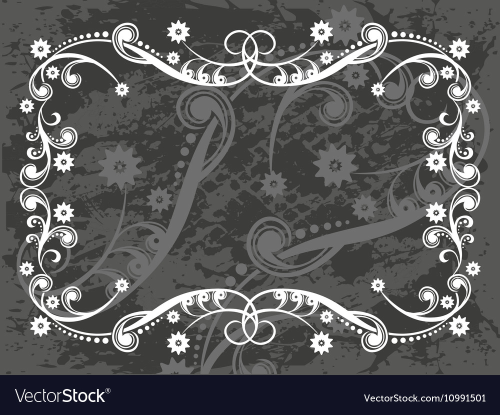 Decorative frame with pattern Royalty Free Vector Image