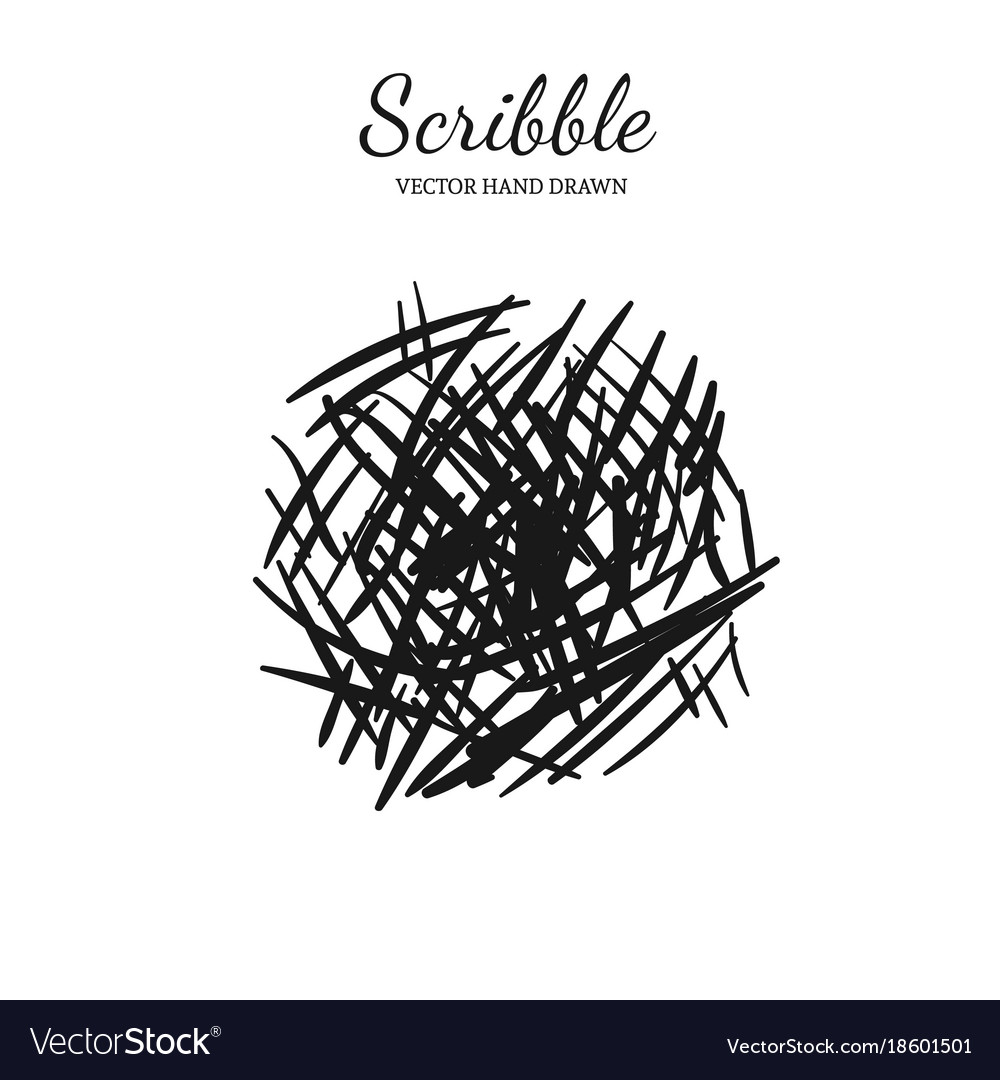 Modern scribble element 8 Royalty Free Vector Image