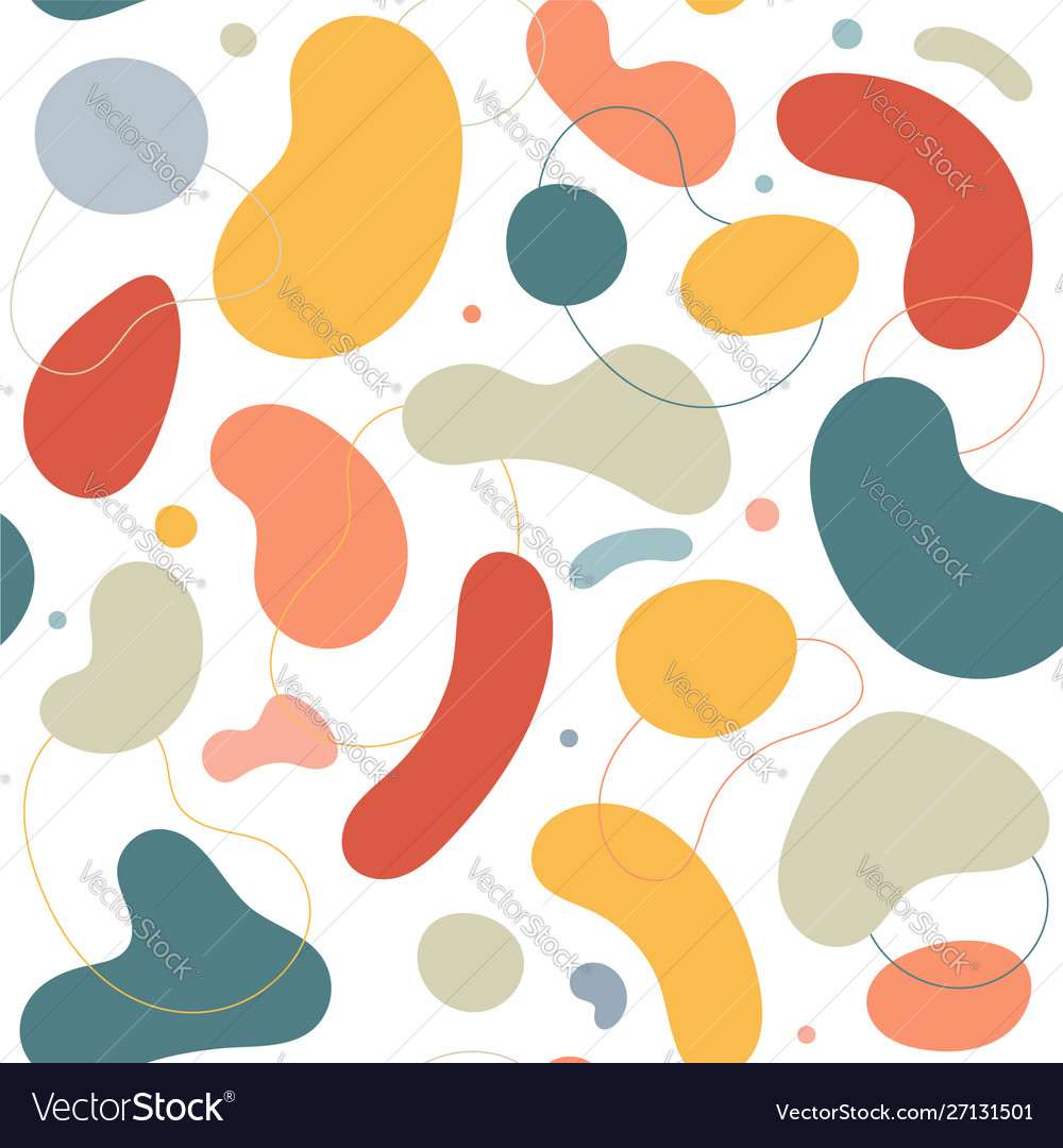 Seamless pattern made fluid liquid shape Vector Image