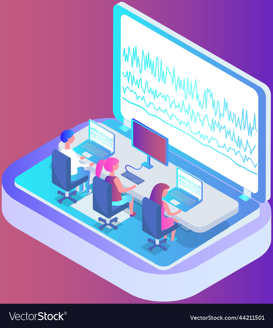 Team of programmers is working on creating joint Vector Image