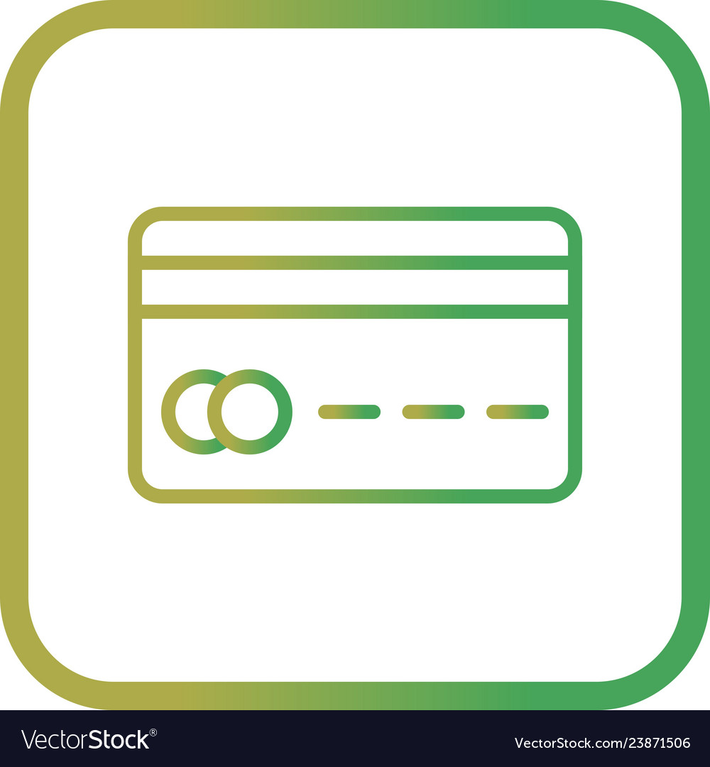 Credit card icon Royalty Free Vector Image - VectorStock