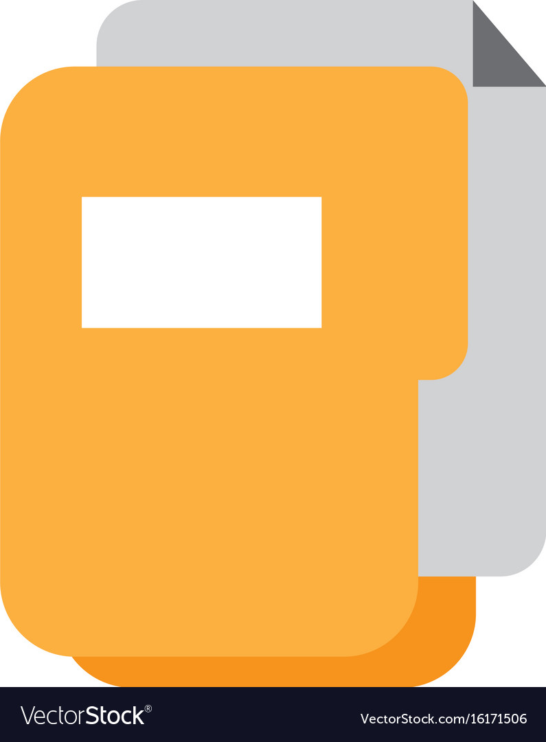 Folder document isolated icon Royalty Free Vector Image