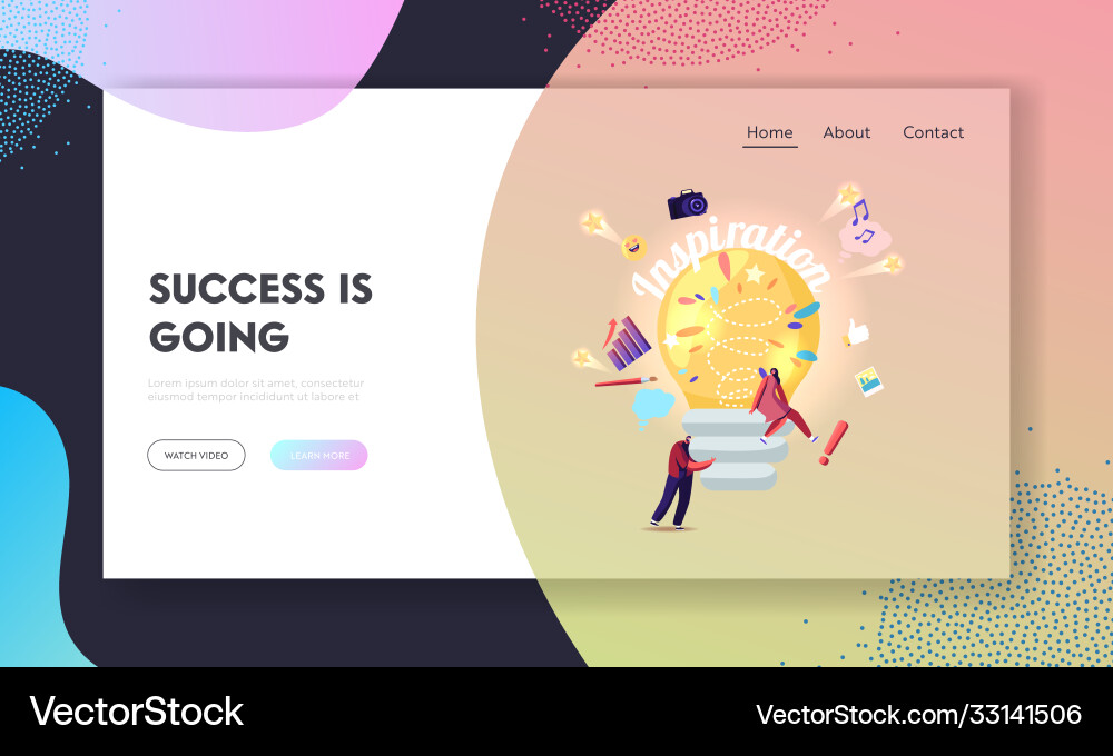 People searching new insights creative idea Vector Image