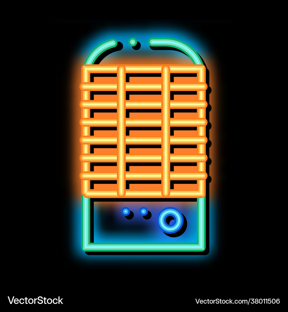 Portable air conditioner fan cool device Vector Image