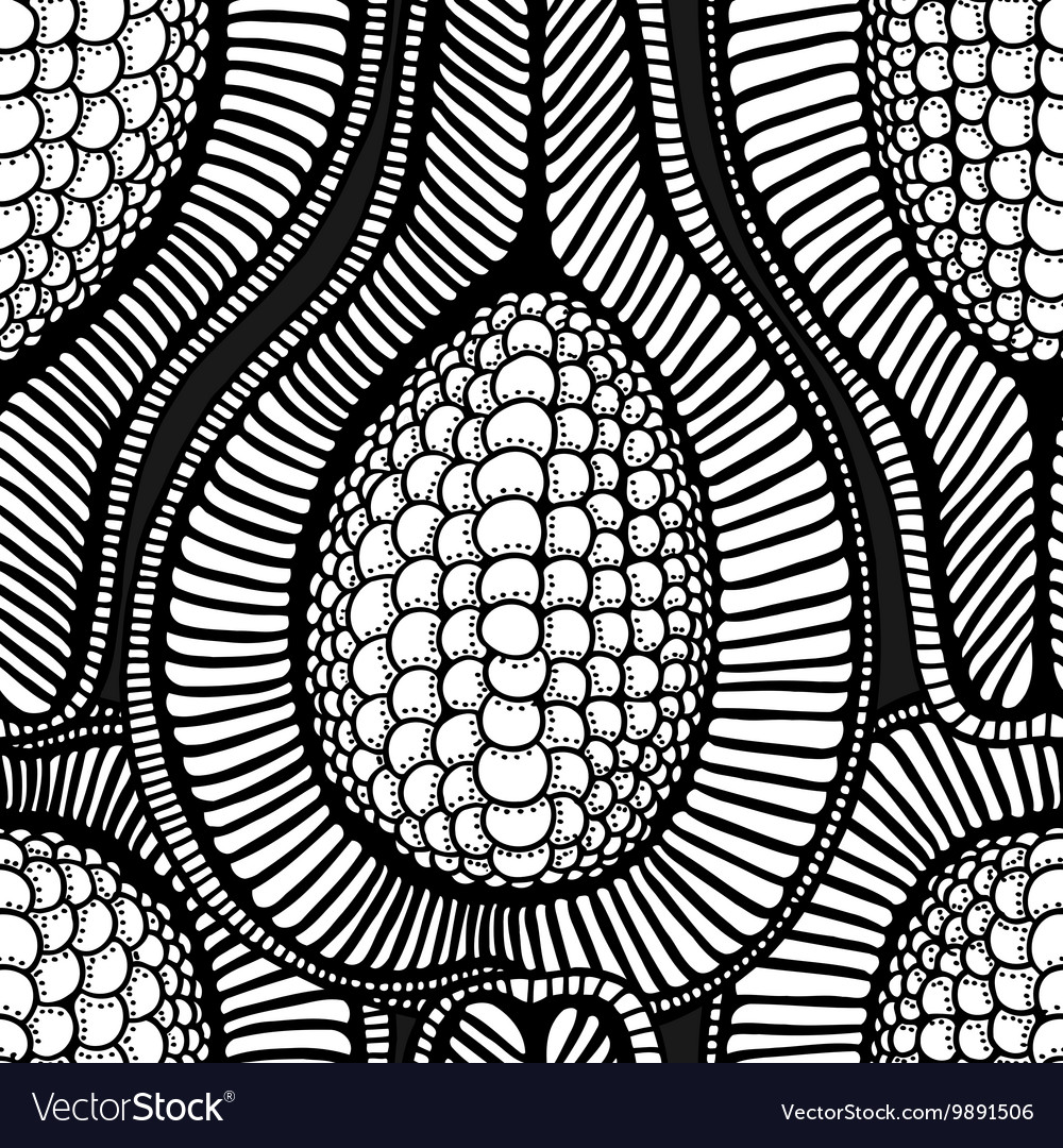 Sketchy seamless pattern Royalty Free Vector Image